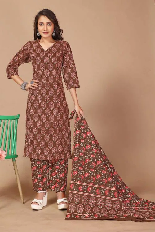 Buy PASIKA Women Pure Cotton Kurti Pant Dupatta Set (L) Online at Best Prices in India - JioMart.
