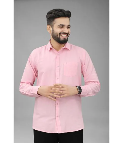 Buy FILOSE JEANS Mens Wear Pure Cotton Pink Color Shirt Online at Best ...