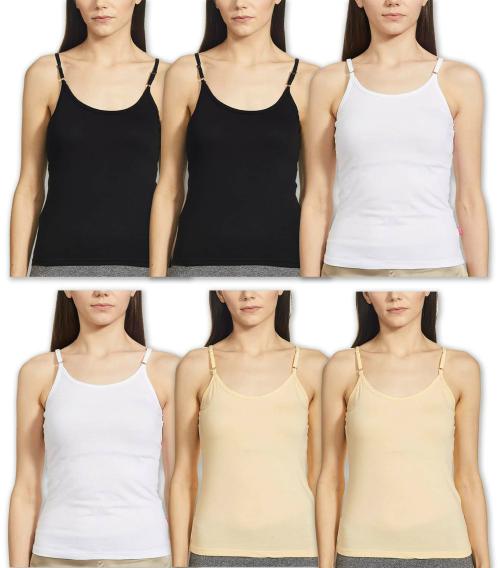 Buy e1k _ South Sailor Women Beige, Black, White Cotton Pack Of 6 ...