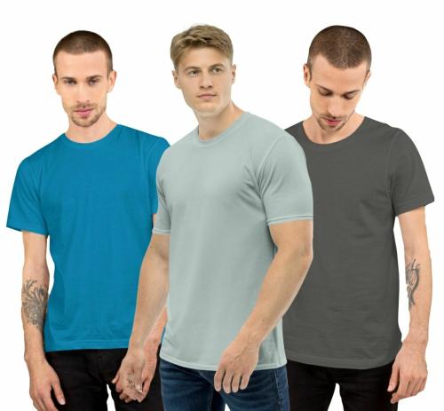 Buy CLOTHINK HUB Men's Regular Fit Half Sleeve Plain Solid Casual Wear ...