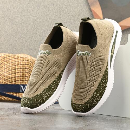 Buy BIRDE Stylish Comfortable Regular Wear Olive Green Casual Shoe For ...