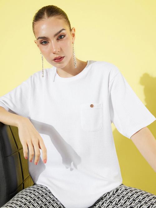 Buy Dillinger Maroon Solid Oversized T-shirt Online at Best Prices in India - JioMart.