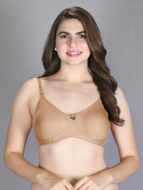 Buy Lux Venus Nude Comfortable Tees Bra with Adjustable Strap (Skin) Online at Best Prices in ...