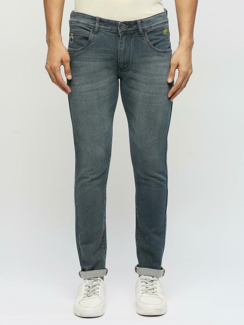 Buy TCI TRUE COLORS OF INDIA Men Grey Solid Polyester Men'S Stretchable ...