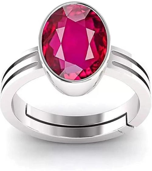 Buy Chopra Gems & Jewellery Brass Ruby Manik Ring (Men and Women) - Free Size Online at Best ...