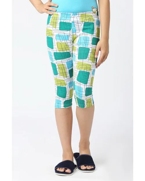 Buy SINI MINI Girls All Over Printed Capri( Pack of 1) Online at Best ...