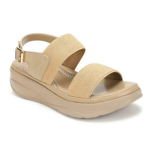 Buy Marc Loire Women Beige Solid Platform Heels Online at Best Prices ...