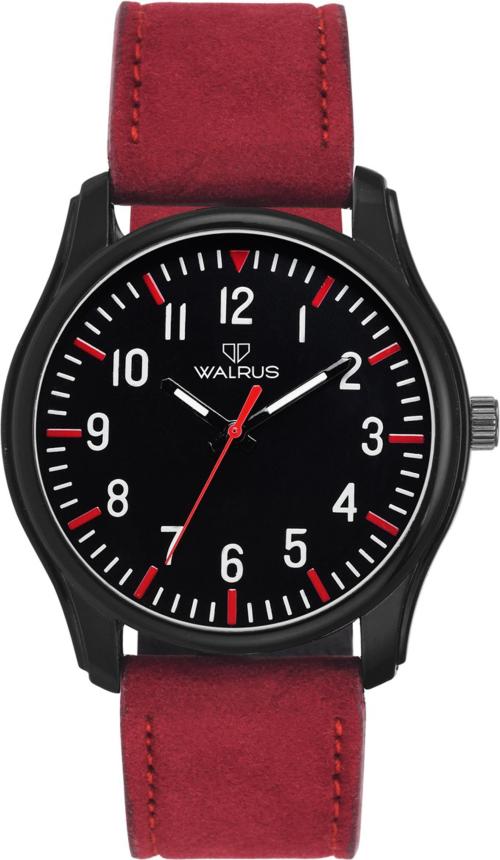 Buy Walrus Analog Black Dial Red Strap Watch For Men Online at Best ...