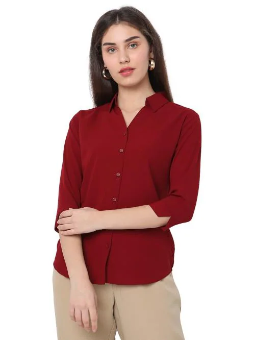 Buy Smarty Pants women's cotton marron color formal shirt. Online at Best Prices in India - JioMart.