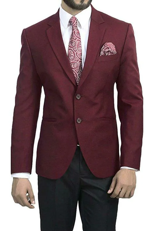 Buy Luxrio Men Maroon Blazer Online at Best Prices in India - JioMart.
