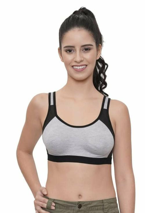 Buy FEMULA Black Cotton Lycra Sports Bra - 40 Online at Best Prices in India - JioMart.