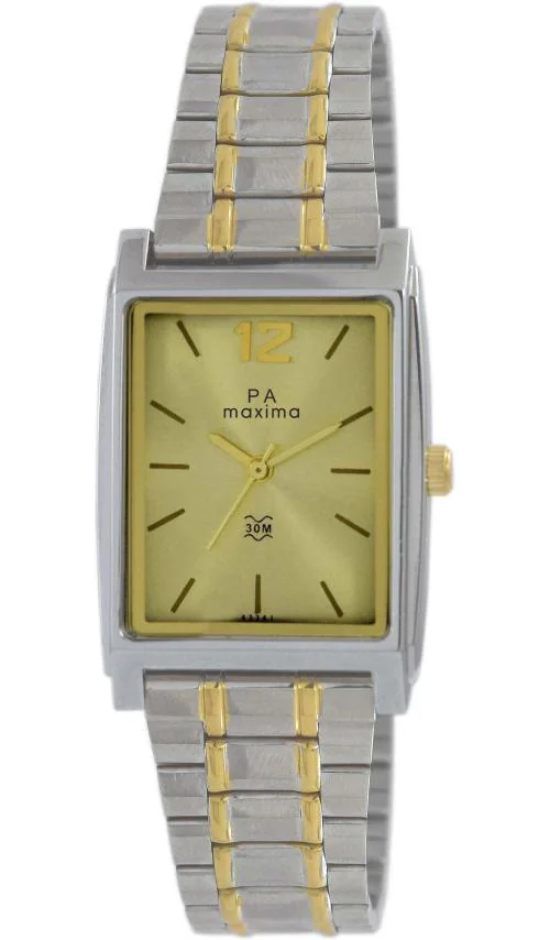 Buy PA Maxima Analog Gold Dial Multicolor Strap Watch For Men ...