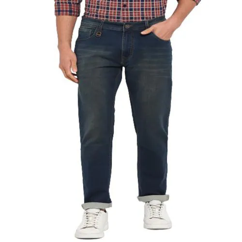 Buy Red Chief Narrow Cotton Poly Lycra Blue Solid Casual Denim Jeans ...