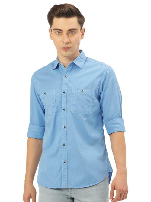 Buy IVOC Sky Blue Solid Shirts Online at Best Prices in India - JioMart.