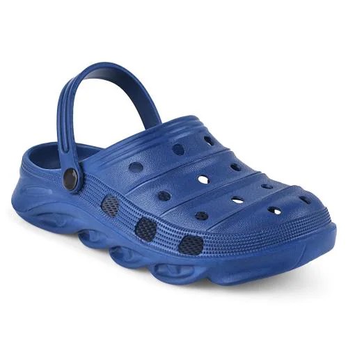 Buy Paragon Navy Blue Ultra-Comfortable Self-Design Clogs for Men ...