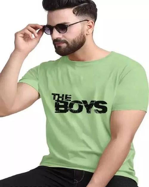 Buy Marnto Present Green Polyster T-shirt Fro Men Online at Best Prices ...