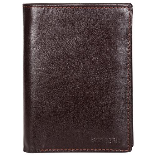 Buy Sassora Genuine Leather Dark Brown RFID Protected Large Notecase ...