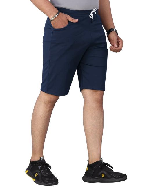 Buy KaBaaT Men Blue Lycra Stretchable Shorts (XXL) Online at Best ...