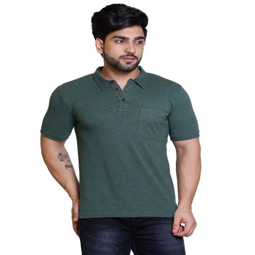 Buy Polo t-Shirt With Pocket And Side Slit Online at Best Prices in ...