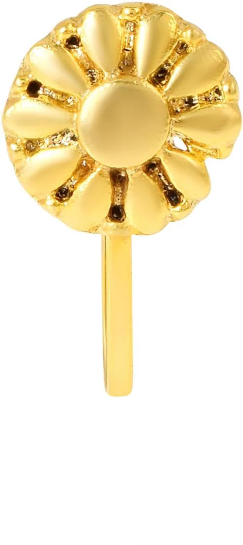 Buy ADMIER Brass Goldplated sunflower design Marathi Nath "Press to ...