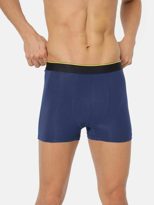 Buy Bummer Galactic Navy Blue Solid Modal Trunks for Men Online at Best ...