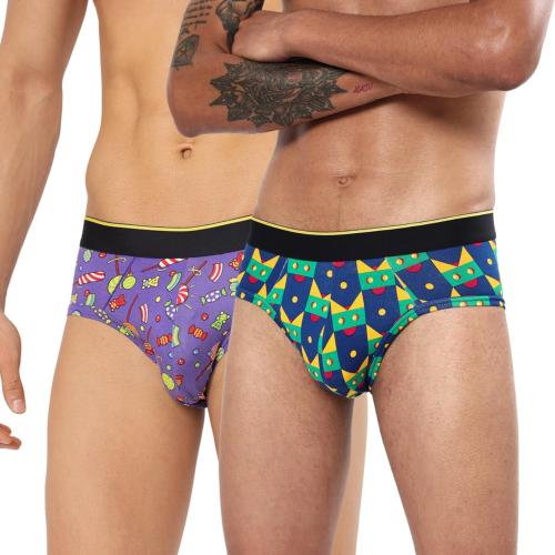 Buy bummer Printed Briefs For Men | Solids Micro Modal Fabric Feels Soft & Cozy | 4 Way Stretch ...