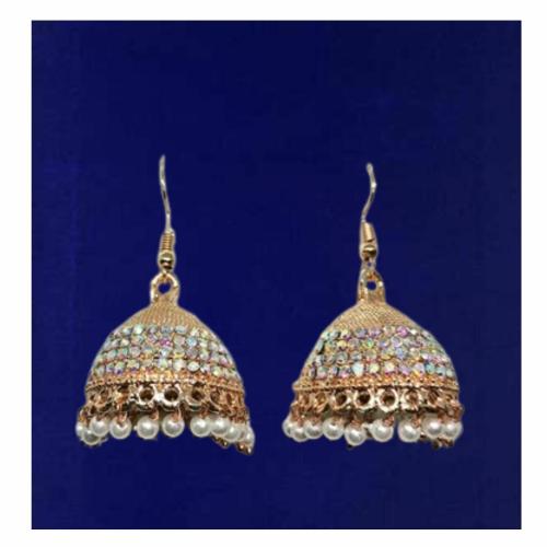 Buy TREND KREATIONS Traditional Golden Platted Glamorous Earrings ...