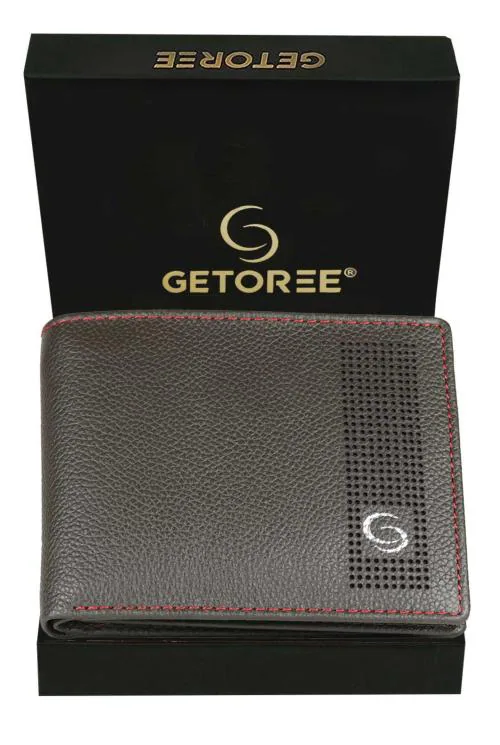 Buy GETOREE Florence Green Genuine Leather RFID Wallets for Men I 6 ...