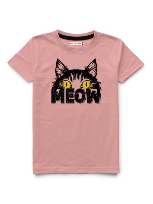 Buy HELLCAT Pink Trendy Printed Round Neck Half Sleeve Tshirt For Boys ...
