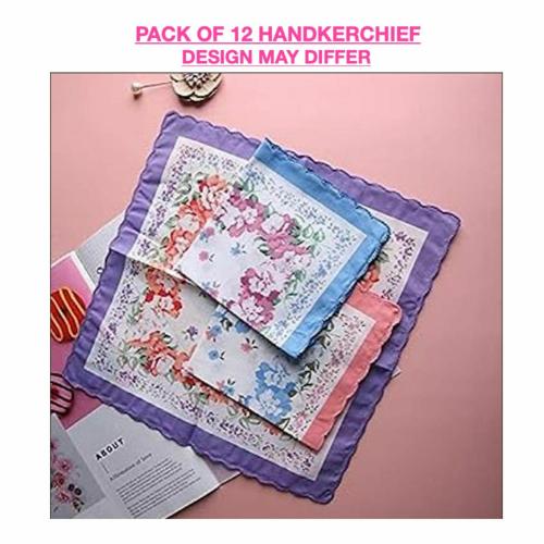 Buy BADLOOK LADIES & GIRLS COTTON HANKY WITH BEAUTIFULL FLOWER PRINT ...