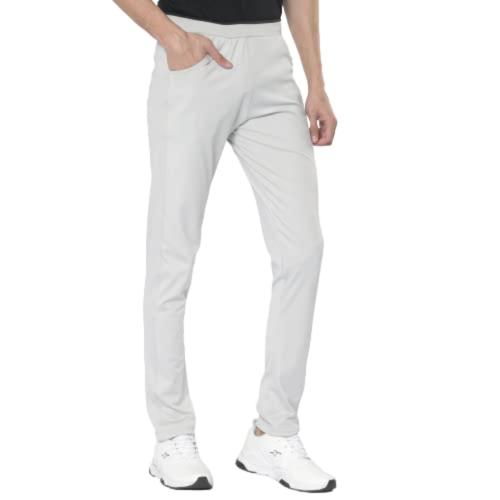 Buy TrueBuy World Men Silver Solid Poly 4 Way Strechable Track Pants ...
