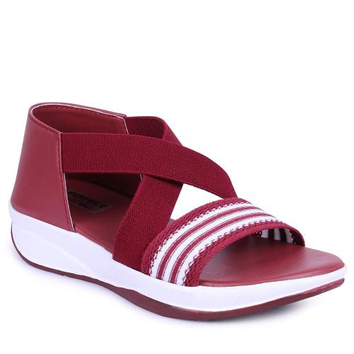 Buy perfect step Flotter Women's Synthetic Floater Sandals (Cherry ...