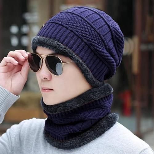 Buy DJ FINDER Wool Beanie Cap & Muffler for Mens & Women | Winter Cap for Men | Soft Woolen ...