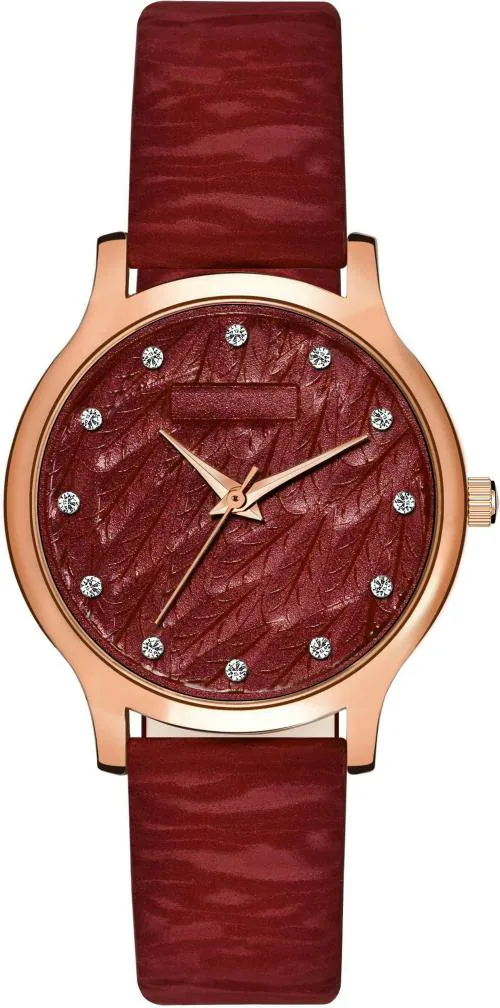 Buy Hiniva Watches Analog Maroon Dial Maroon Strap Watch For Women And ...