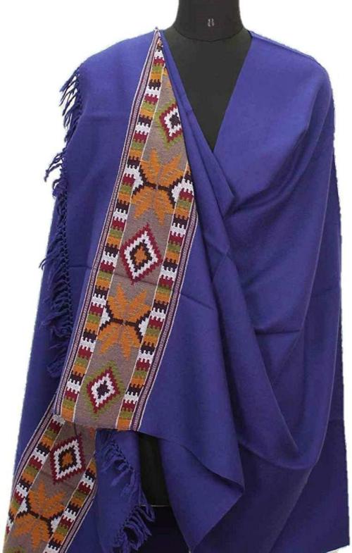 Buy ARUNA KULLU HANDLOOM Pashmina Woven Women pure wool kullu Shawl ...
