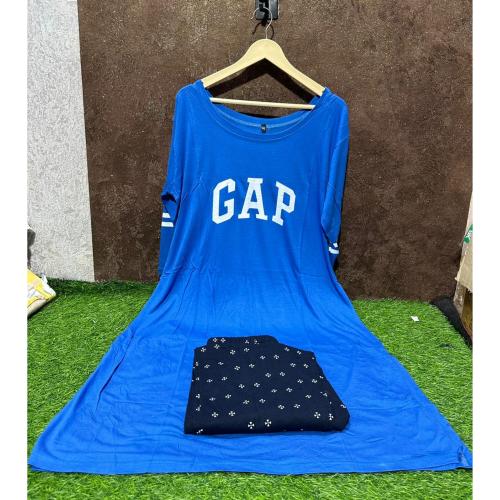 Buy Mona Design Studio Full Long T-Shirt with Printed Full Pant Causal ...