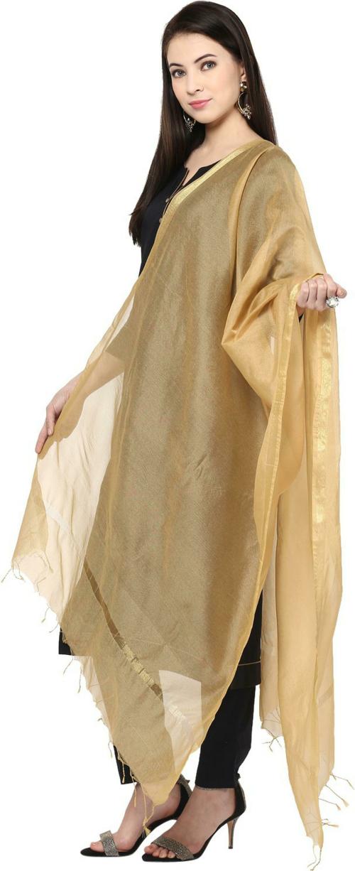 Buy Dupatta Bazaar Women Beige Solid Art Silk Dupatta Online at Best Prices in India - JioMart.