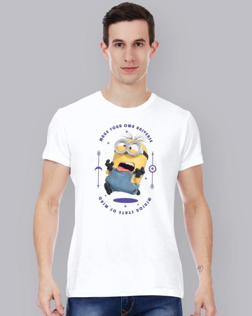 Buy Young Men Minions Printed White Tshirt Online at Best Prices in ...