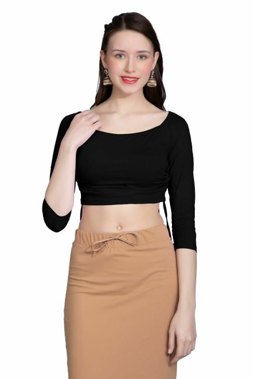 Buy THE BLAZZE B4078 Women Cotton Wide Square Neck 3/4 Sleeves ...