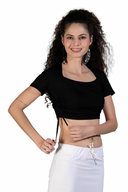 Buy THE BLAZZE B4031 Women Cotton Trinagle Neck Half Sleeves Adjustable ...