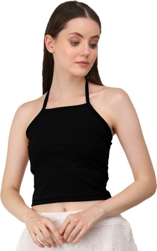 Buy AD2CART_Women Lycra Blend Black Crop Top_L Online at Best Prices in India - JioMart.