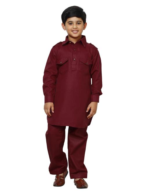 Buy Pro-Ethic Style Developer Ethnic 2- Piece Pathani Suit Set For Kids ...