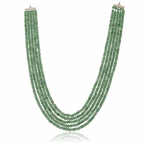 Buy Ratnavali Jewels Five Layer Multi-Colour Onyx Stone Beads Necklace ...