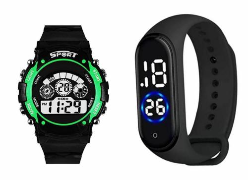 Buy MVS Combo OF LED Digital Sports Digital Watch With Date & Month ...