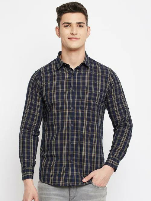 Buy Duke Men Multicolor1 Checkered 100% Cotton Single Casual Shirts ...