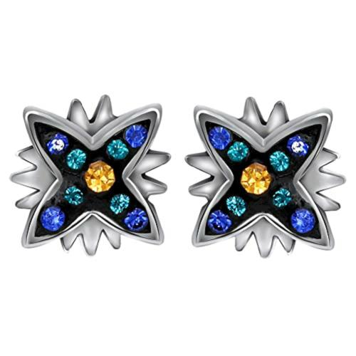 Buy Giva Sterling Silver Royal Blue Sharp Stud Earrings For Women ...