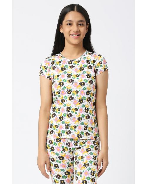 Buy SINI MINI Round Neck With Half Sleeve Brown Girls Casual Pack of 1 ...