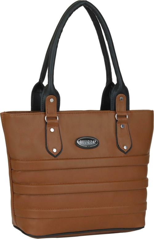 Buy Semiize Women Tan PU Shoulder Bag Online at Best Prices in India ...