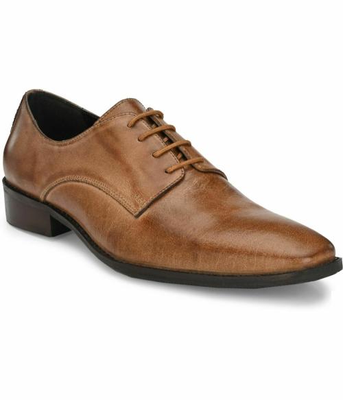 Buy Carlo Romano by Wasan Shoes Derby For Men (Tan) Online at Best ...