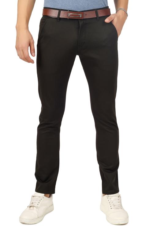 tdi Men's Slim Super Stretch Cotton Jeans Dark Brown Color - JioMart